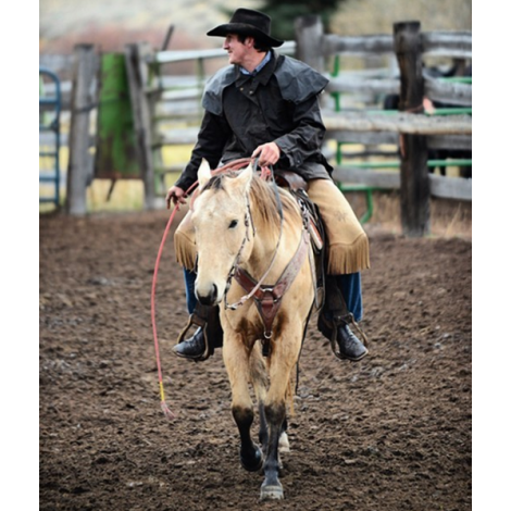 Bush Ranger Jacket - Cotton Oilskin Unisex - Outback Size S Color Black